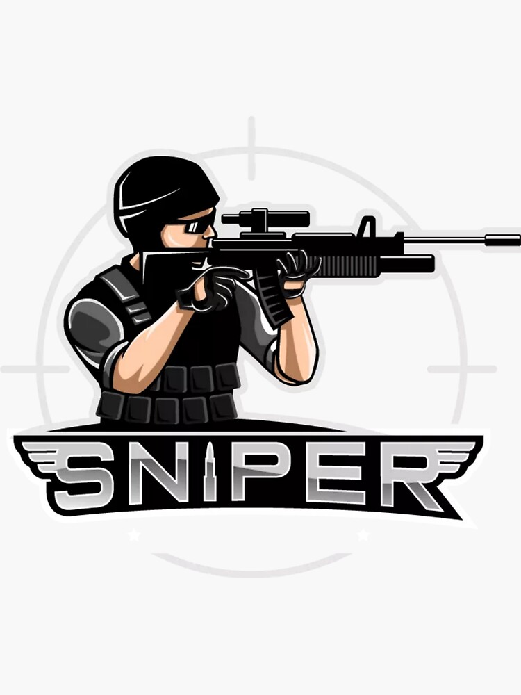 "Sniper" Sticker for Sale by SParashar | Redbubble