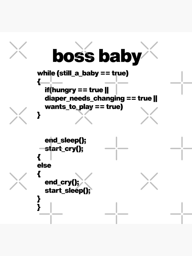 Impression photo « Funny Boss Baby Coding Programmer Citation de génie ...