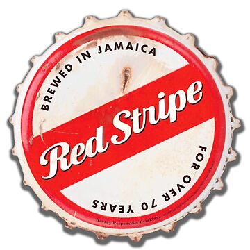 "Red Stripe Bottle Cap" Tapestry for Sale by mimarumble | Redbubble