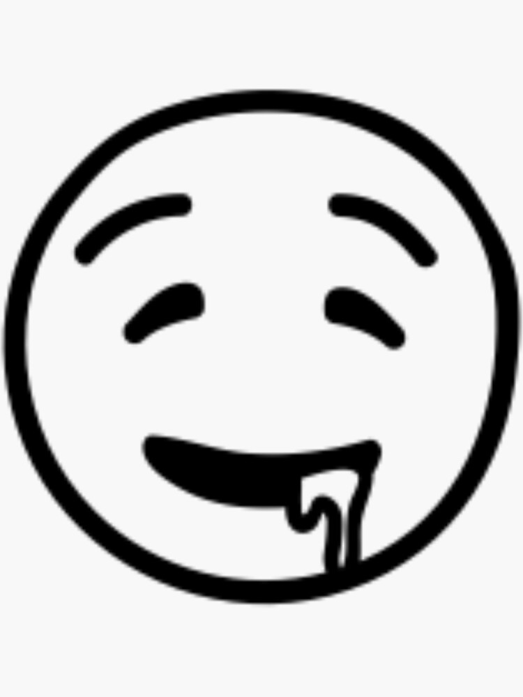 "Drooling" Sticker for Sale by rodrigoslibrary | Redbubble