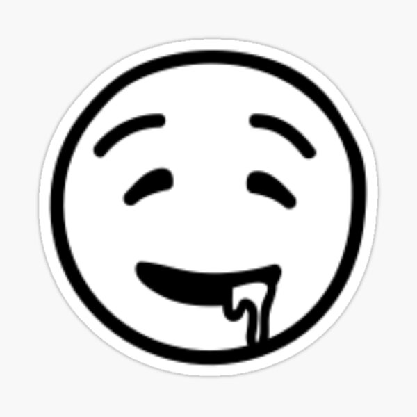 "Drooling" Sticker for Sale by rodrigoslibrary | Redbubble