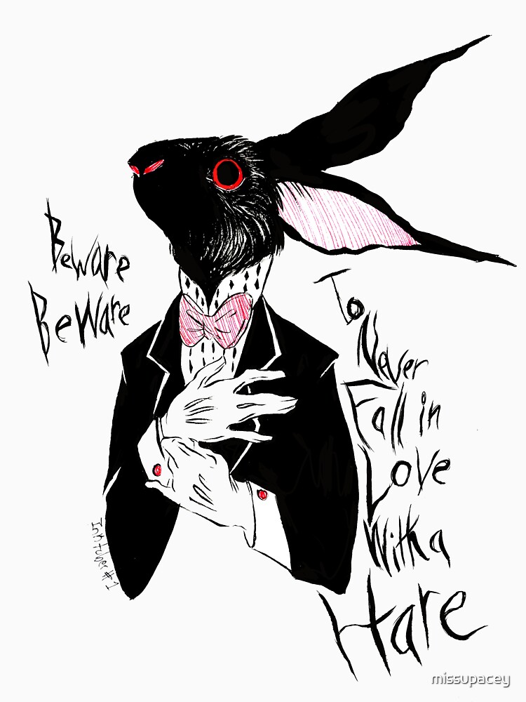 "The Black Hare" T-shirt by missupacey | Redbubble | hare t-shirts ...