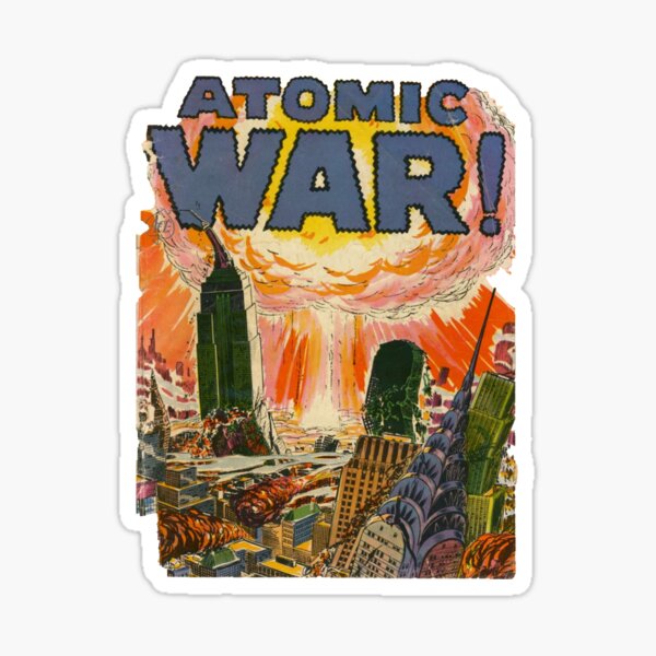 "Vintage Atomic Age Comic Book Cover Artwork" Sticker by terracomica ...