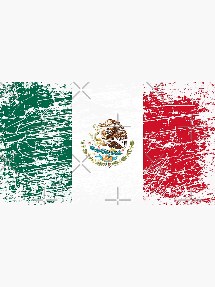 "MEXICO MEXICAN FLAG (DISTRESSED)" Sticker for Sale by enigmaticone ...
