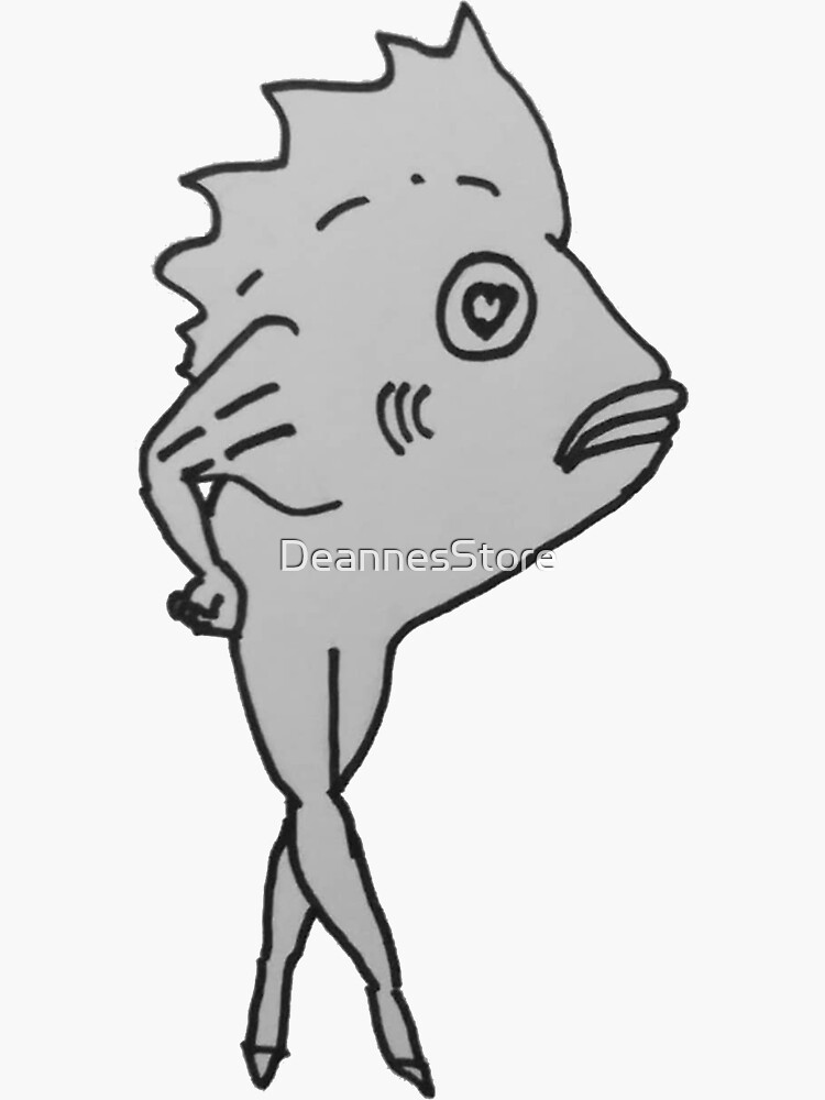 "Reverse Mermaid Comic Art " Sticker for Sale by DeannesStore | Redbubble