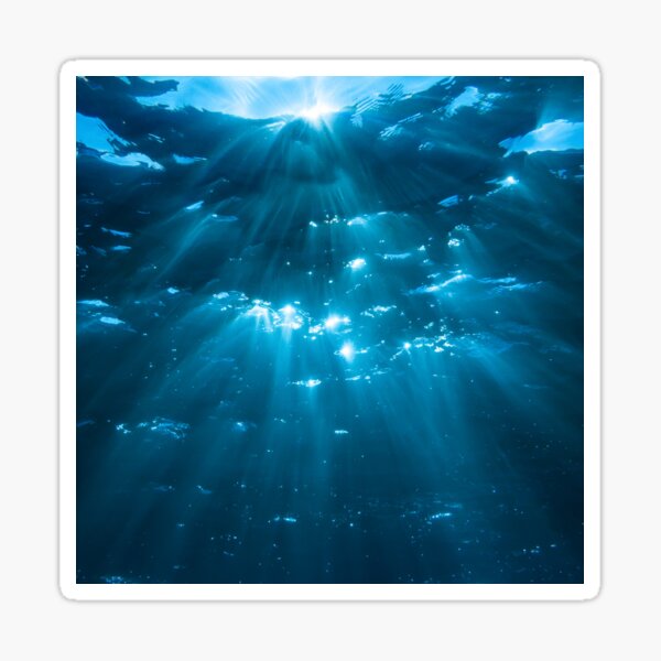 "water waves ,sea, blue" Sticker for Sale by wisamart | Redbubble