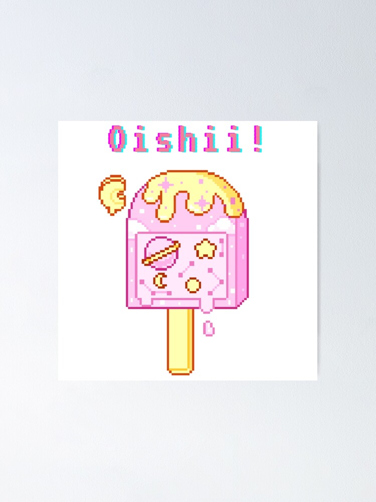 Póster «Postre de ensueño Kawaii Pixel Oishii (paleta de galaxia rosa ...