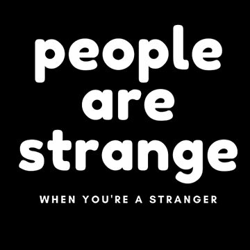 "People Are Strange, When You're a Stranger, Jim Morrison The Doors ...