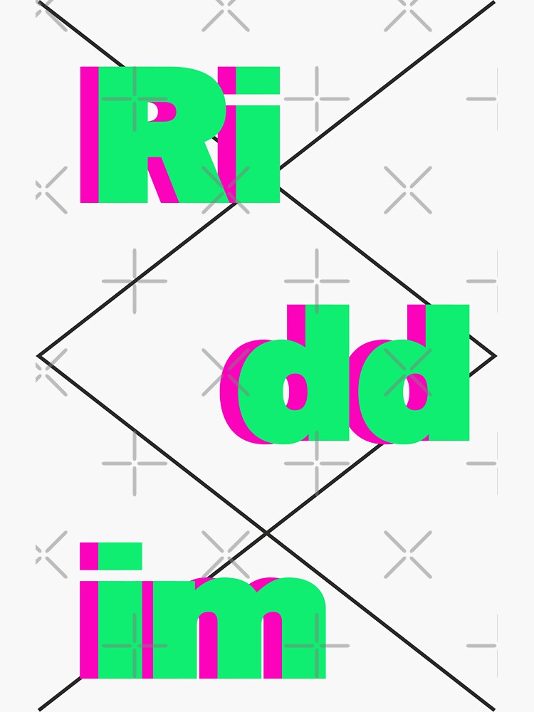 "Riddim green, white stripes print" Sticker for Sale by erizo47 | Redbubble