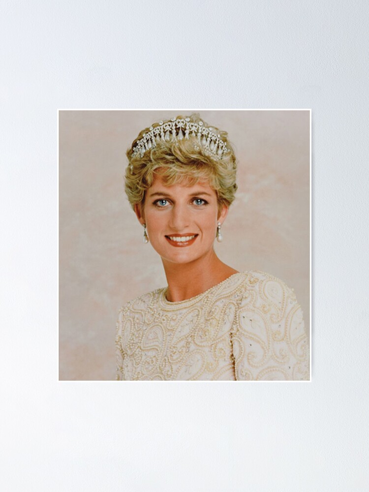 "Princess Diana Portrait" Poster for Sale by alliehaggar | Redbubble