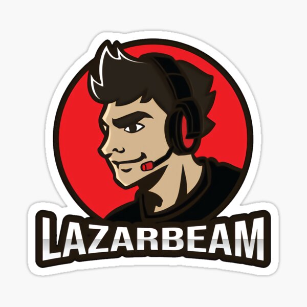 "LazarBeam Gaming" Sticker by artur51gusev | Redbubble