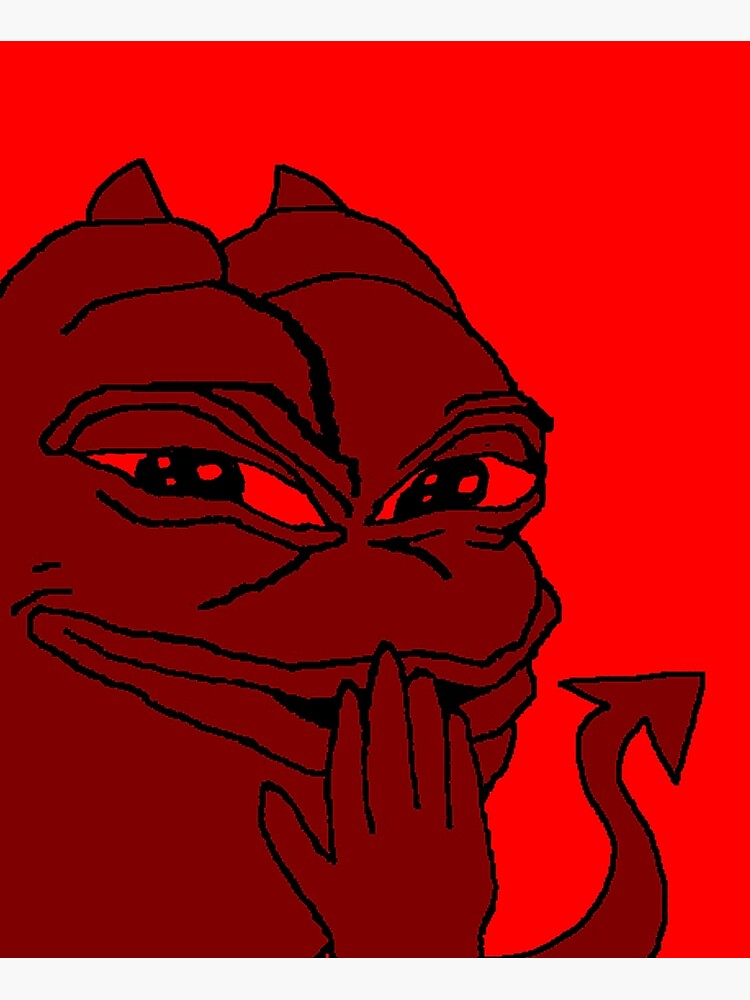 "Devil Pepe" Poster by Firinz | Redbubble