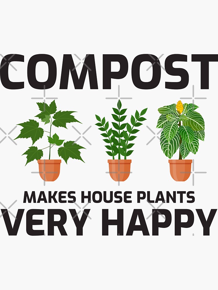 "Composting Compost Gardening Garden Gardener Humour Gift" Sticker for ...