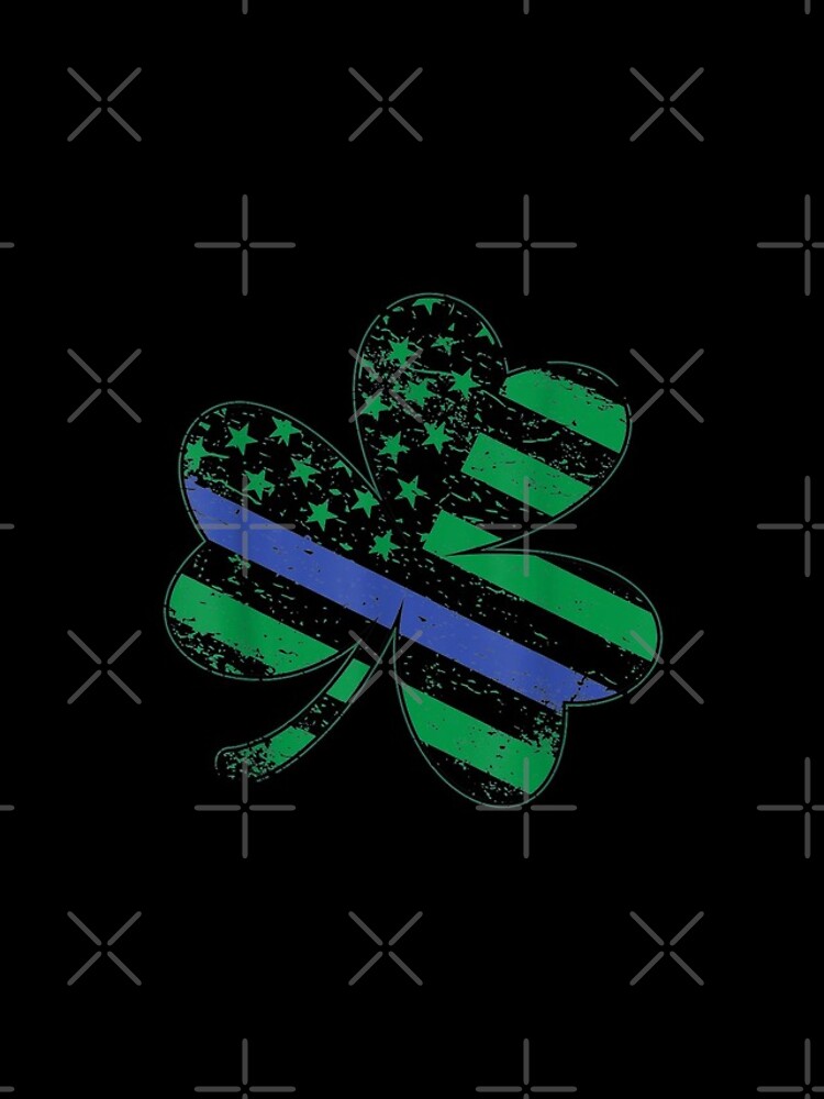 "Thin Blue Line St.Patricks Day Police Officer Shamrock Gifts" iPhone ...