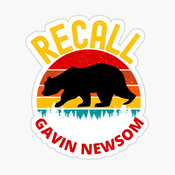 Recall Gavin Newsom Stickers | Redbubble
