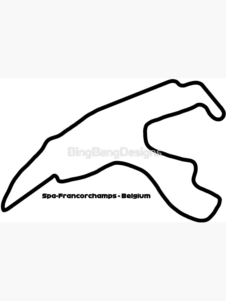 "Spa-Francorchamps" Sticker for Sale by BingBangDesigns | Redbubble