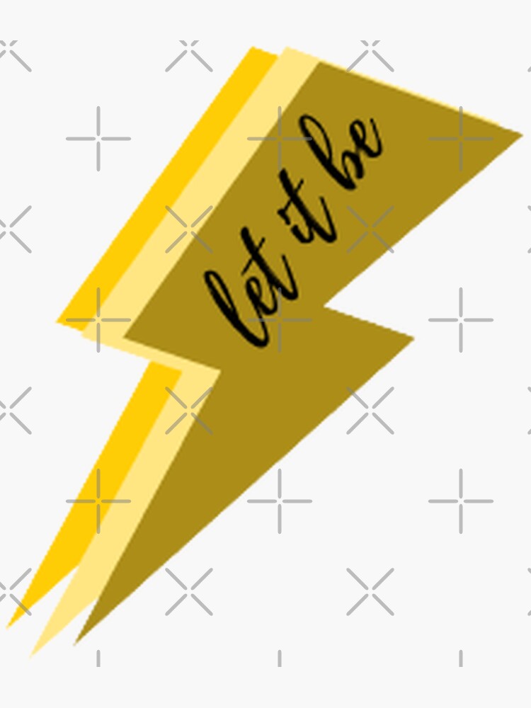 "Aesthetic yellow lightning" Sticker by theamalia | Redbubble