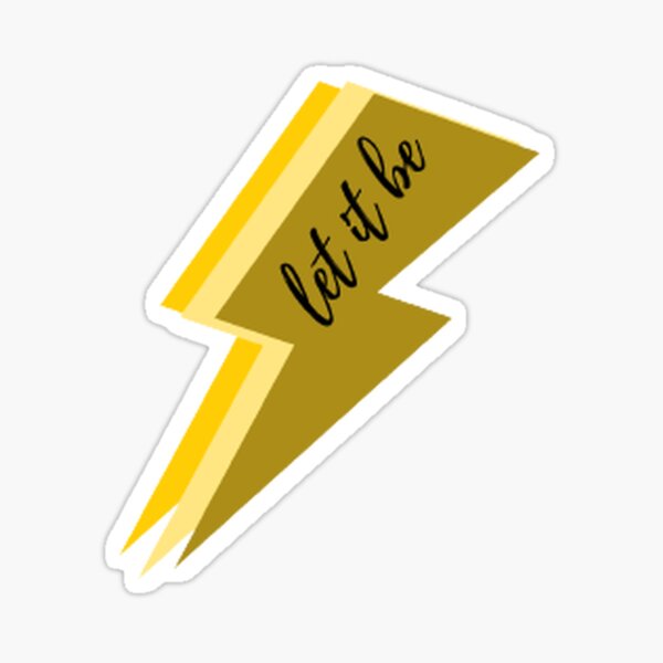 "Aesthetic yellow lightning" Sticker by theamalia | Redbubble