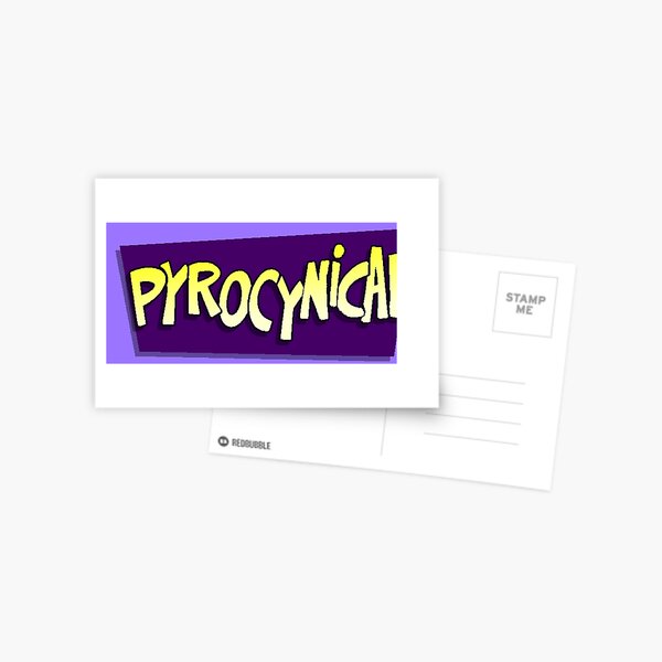 "Pyrocynical Pixel Logo" Postcard by LuigiBroZ | Redbubble