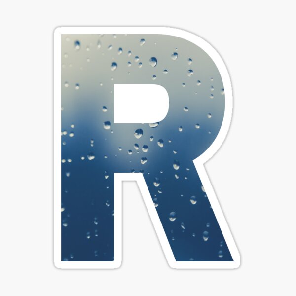 ""R" capital letter" Sticker for Sale by ClickBuyEnjoy | Redbubble