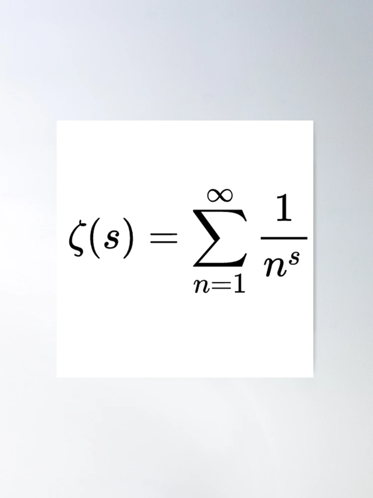 Riemann Zeta Function Poster