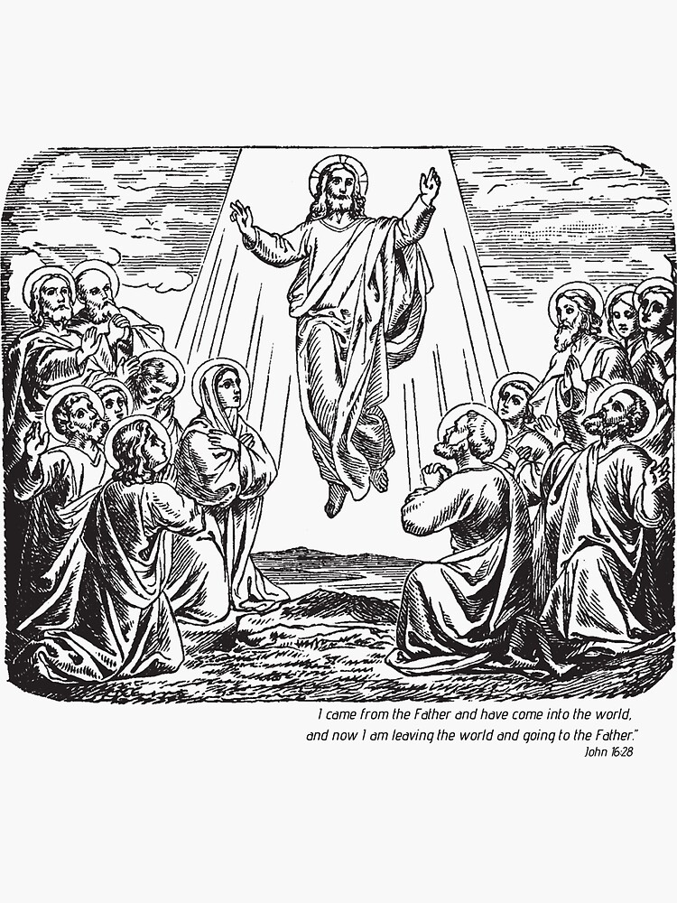 Pegatina «Dejo el mundo y voy al Padre» de Creodesigns | Redbubble