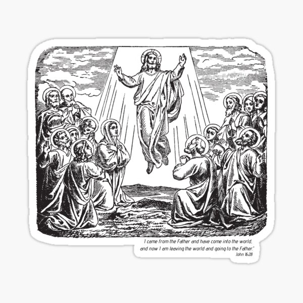 Pegatina «Dejo el mundo y voy al Padre» de Creodesigns | Redbubble