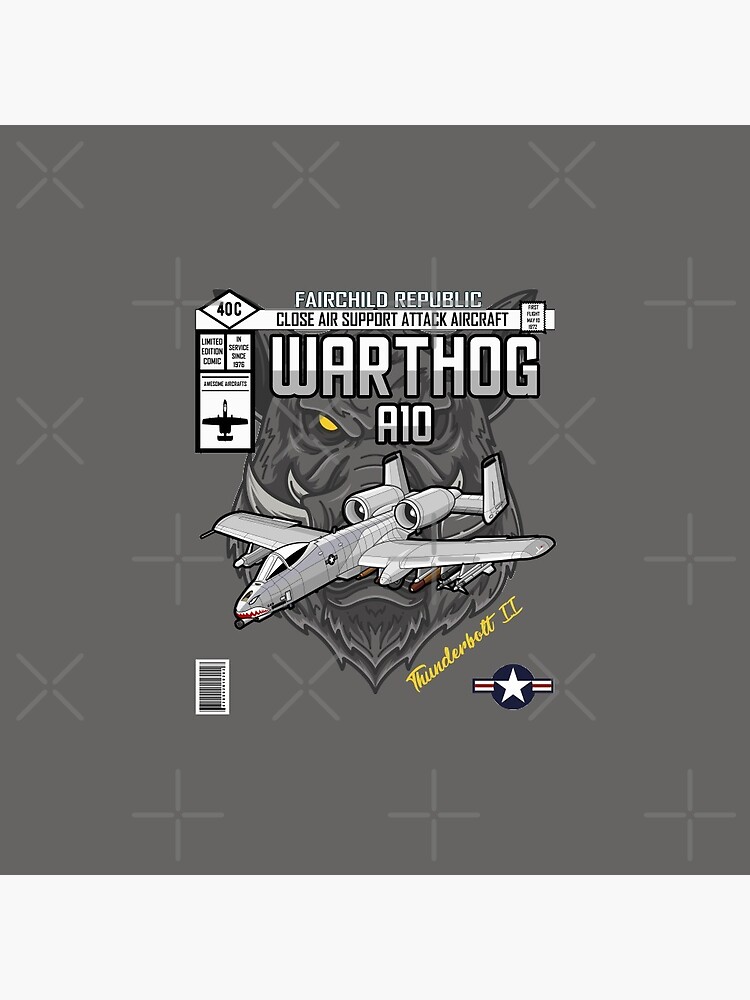 "A-10 Warthog Limited Edition Comic" Pin by ruiazevedo | Redbubble