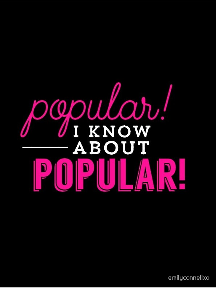"Popular! - Wicked" Sticker for Sale by emilyconnellxo | Redbubble