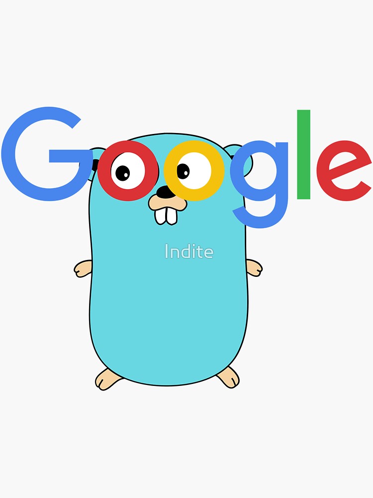 "go lang gofer and google" Sticker for Sale by Indite | Redbubble
