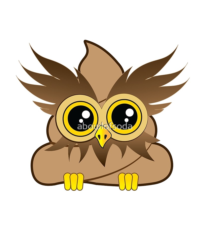 "Owl Poop Emoji" by abowlofsoda | Redbubble
