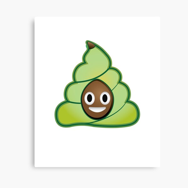 "Avocado Poop Emoji" Canvas Print for Sale by abowlofsoda | Redbubble
