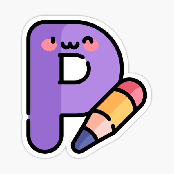 "letter P" Sticker for Sale by yasooony | Redbubble