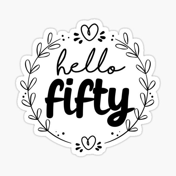 "Hello Fifty Shirt, 50th Birthday Gift, 50th Birthday Her, Birthday ...