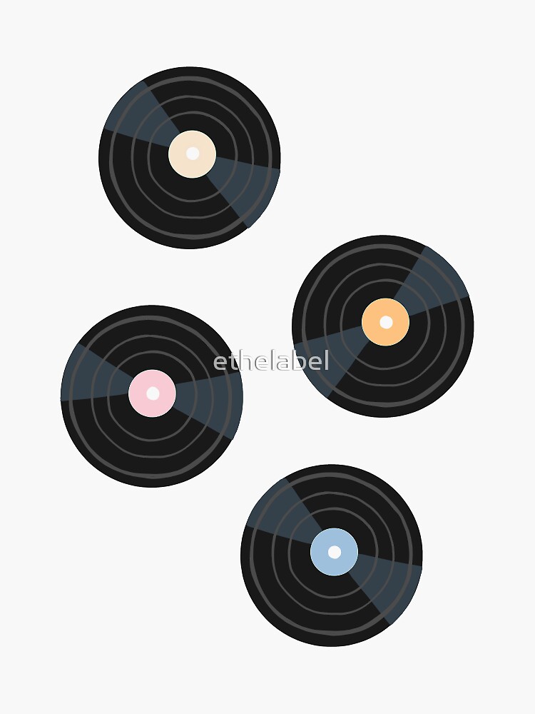 "Simple Vinyl Sticker Pack of 4" Sticker for Sale by ethelabel | Redbubble