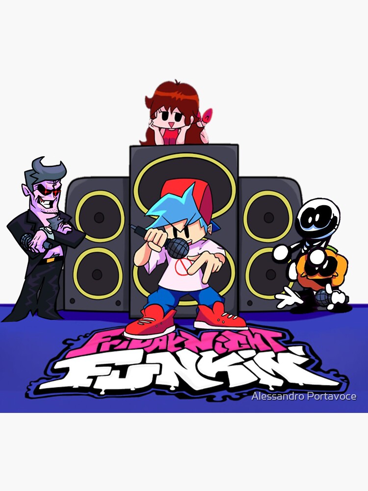 " friday night funkin" Sticker for Sale by thats4you | Redbubble