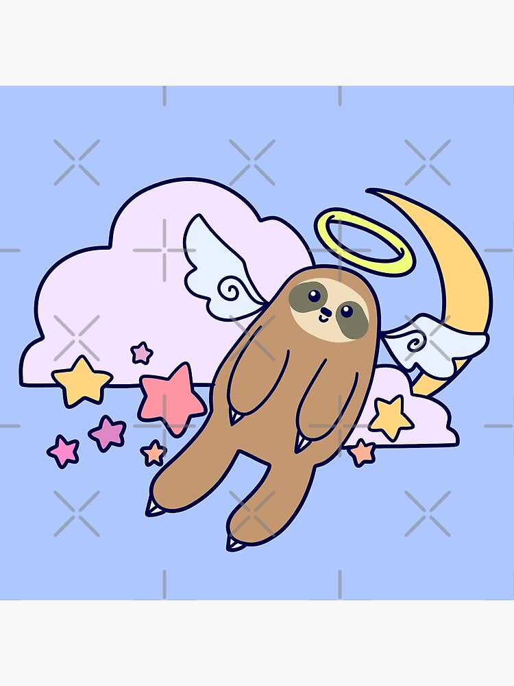 "Angel Sloth" Canvas Print for Sale by SaradaBoru | Redbubble