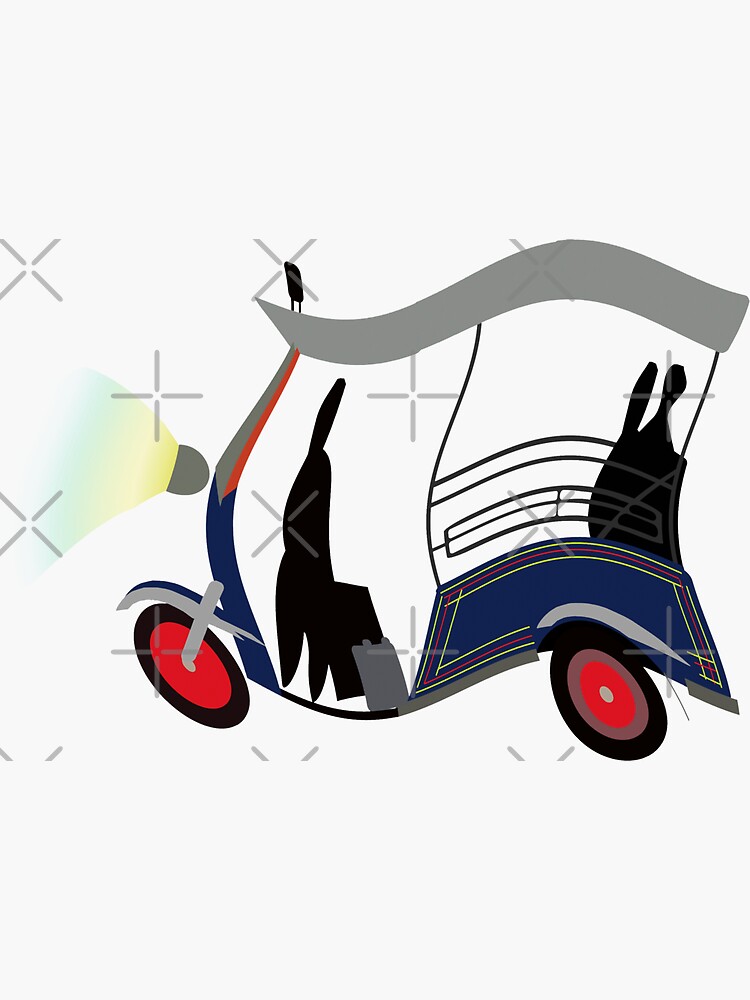 "Tuk tuks in Thailand Animation available. " Sticker for Sale by ...