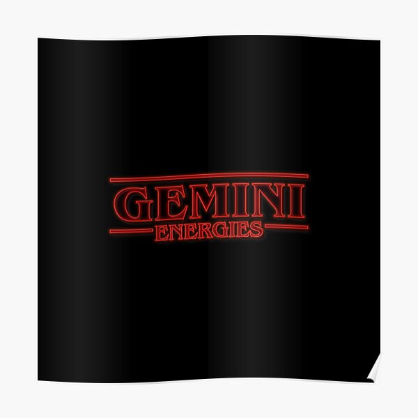 "Glowing Red Gemini Zodiac Sign Energies" Poster by cefanie | Redbubble