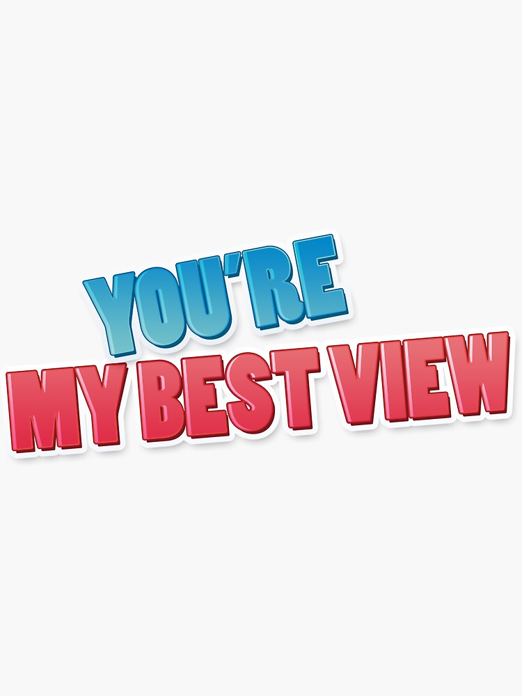 "You're My Best View Meme Funny" Sticker for Sale by MNiel | Redbubble