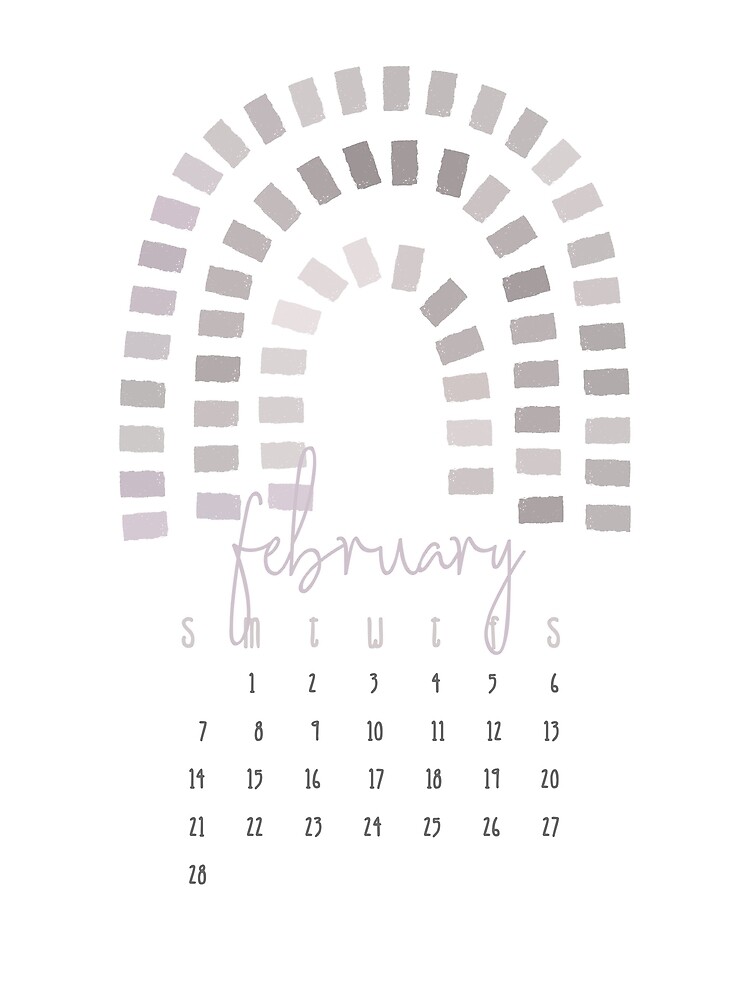 "Printable Calendar Rainbow" Poster for Sale by kamilcreates | Redbubble