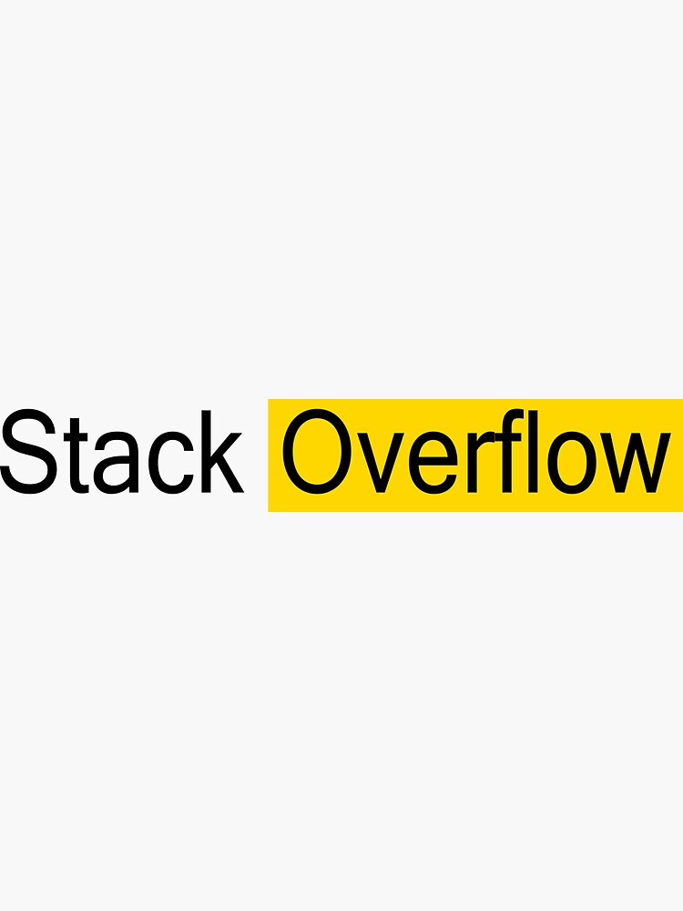 "Stack overflow logo Design" Sticker for Sale by YOUR-LOOK | Redbubble