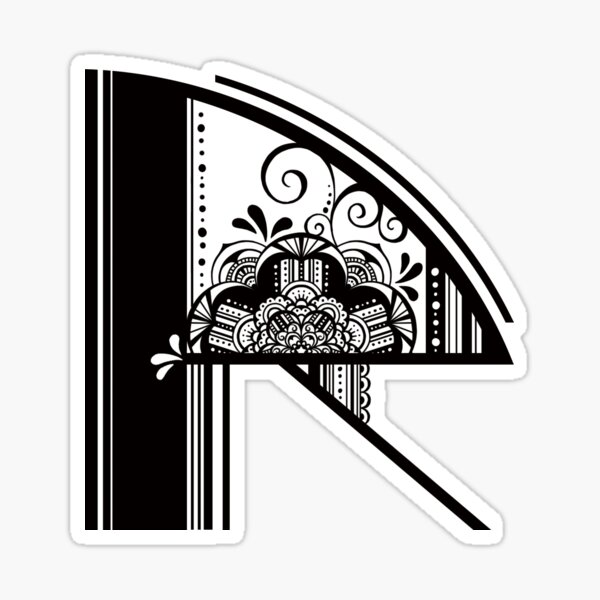 "R" Sticker for Sale by taekoozaki | Redbubble