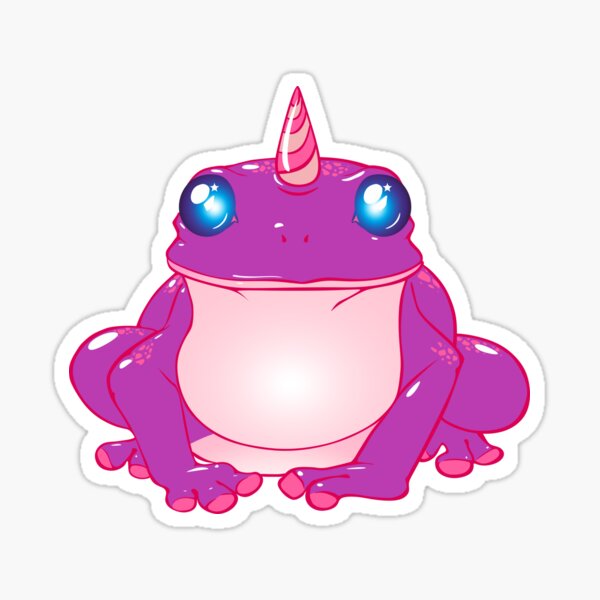 "Frog Unicorn" Sticker for Sale by HeavenDesign99 | Redbubble