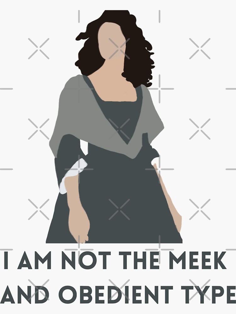"Meek & Obedient Type" Sticker for Sale by chrisevanswife | Redbubble