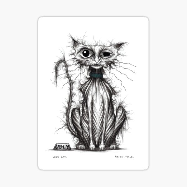 Ugly cat Sticker Massive Savings - The Director's Cut