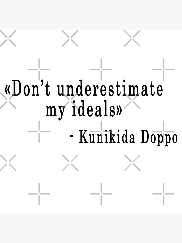 "Quote from Bungou Stray Dogs - Kunikida Doppo" Sticker by artbypond ...