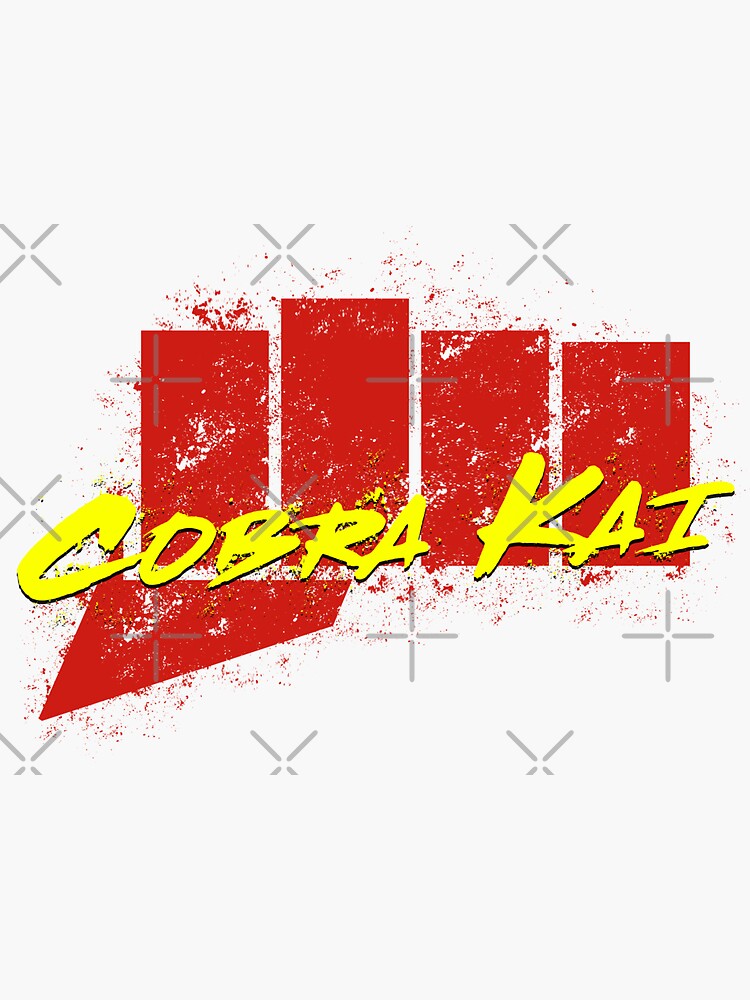 "Cobra Punch" Sticker for Sale by Retro-Freak | Redbubble