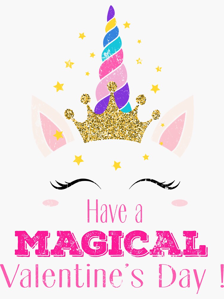 "Unicorn Valentine, Valentines Day Love Heart, Have A Magical ...