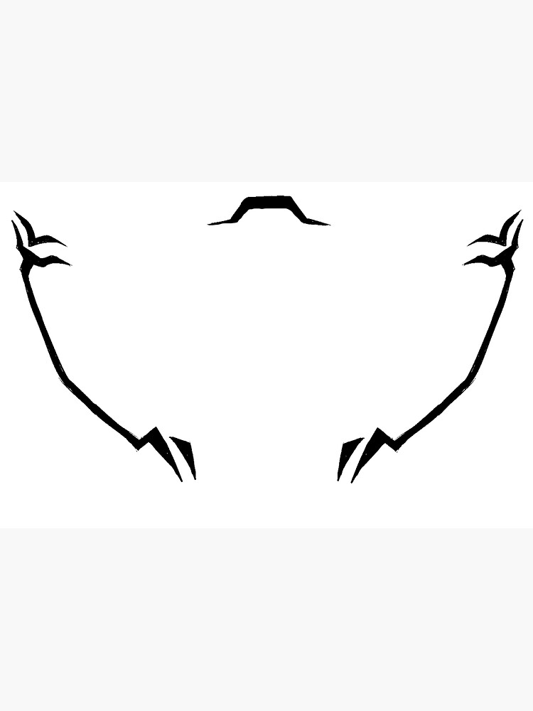 "Sukuna Markings Black" Sticker by KatieRose-Art | Redbubble